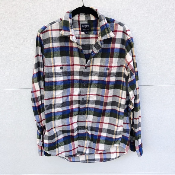 J. Crew | Shirts | J Crew Plaid Flannel Shirt | Poshmark